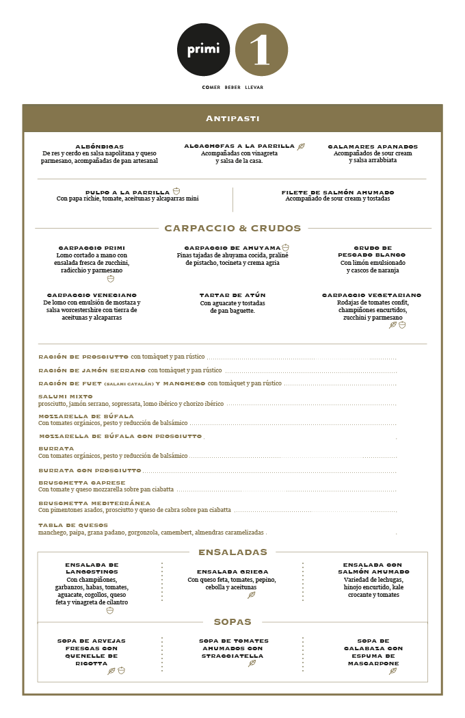 Restaurante Primi
