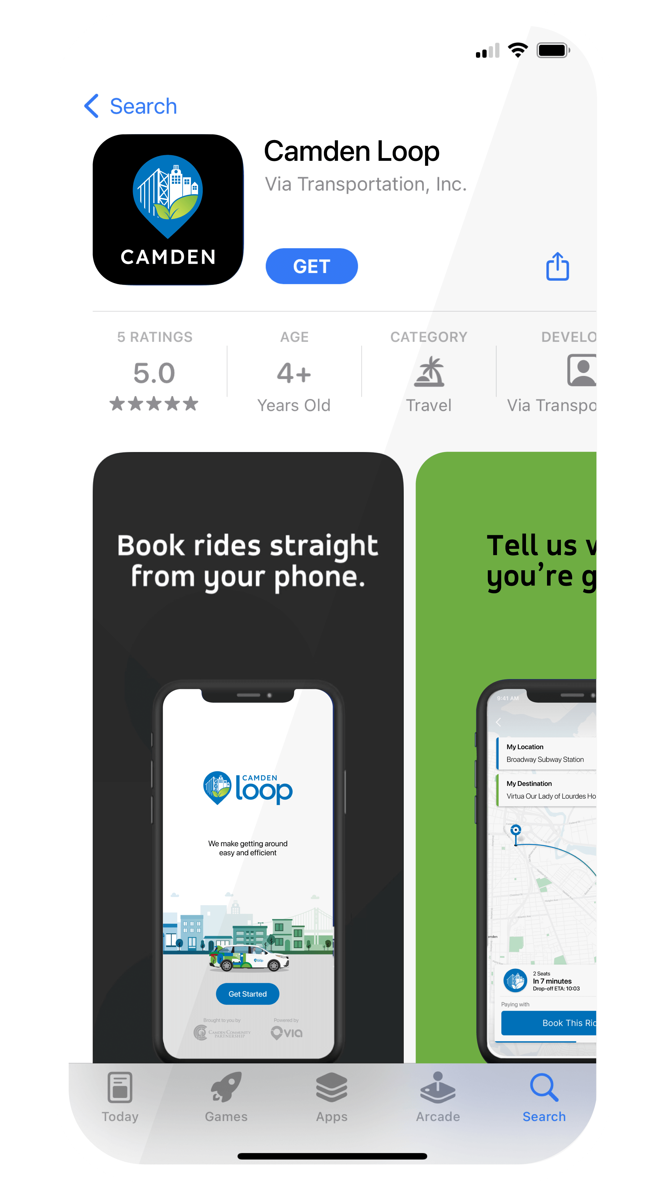 Camden Loop | On-Demand Rideshare in Camden