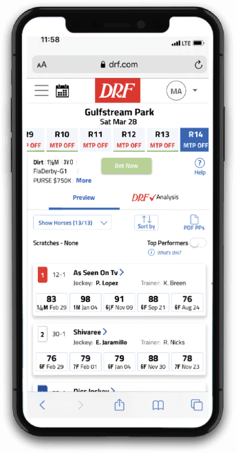 Bet Horse Racing Online | DRF Bets | Daily Racing Form