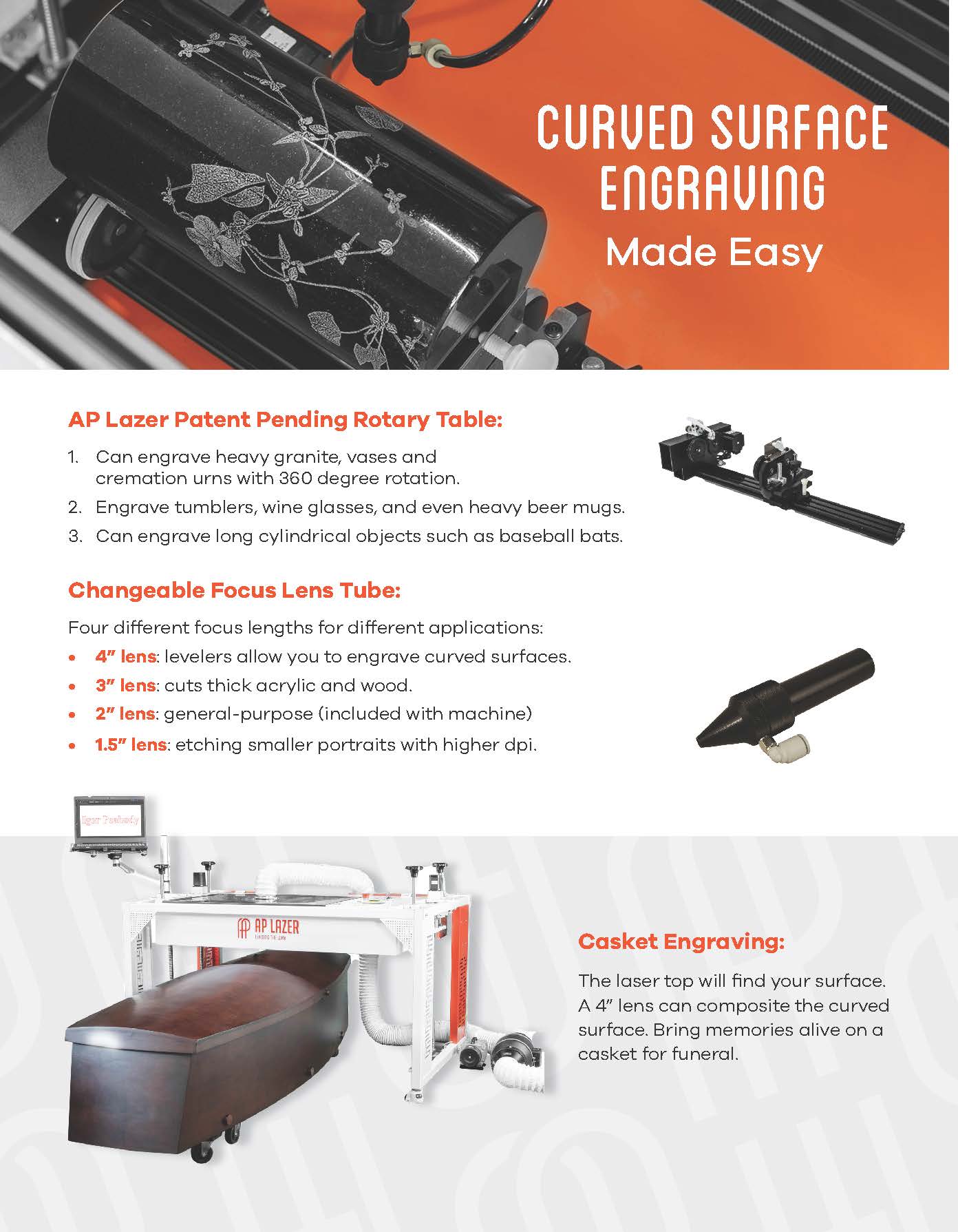 AP Lazer Patented CO2 Laser Cutting & Engraving Machine