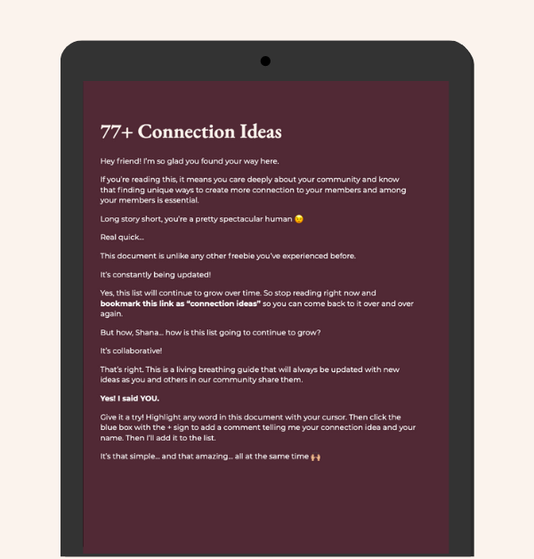 77+ Connection Ideas