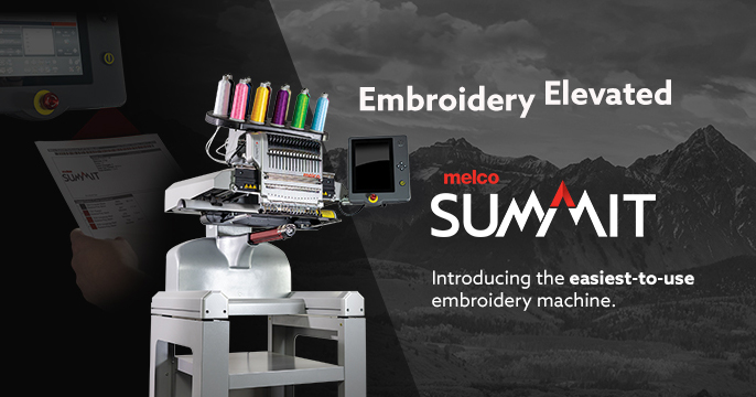 Melco SUMMIT Commercial Embroidery Machine