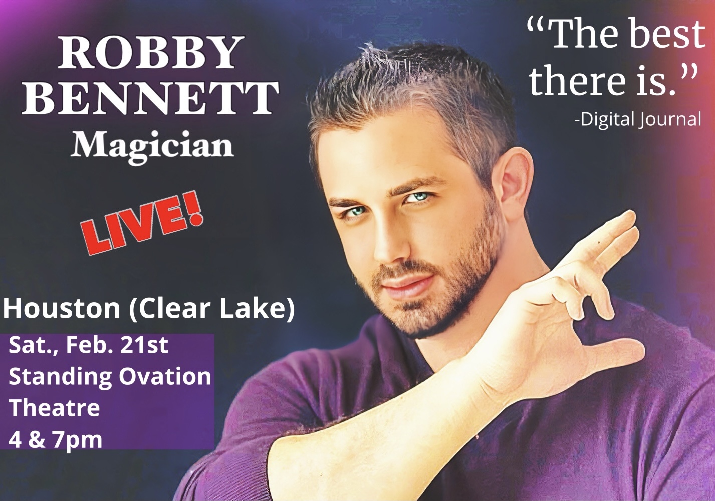 Magician Robby Bennett | Houston - Saturday, February 21, 2026