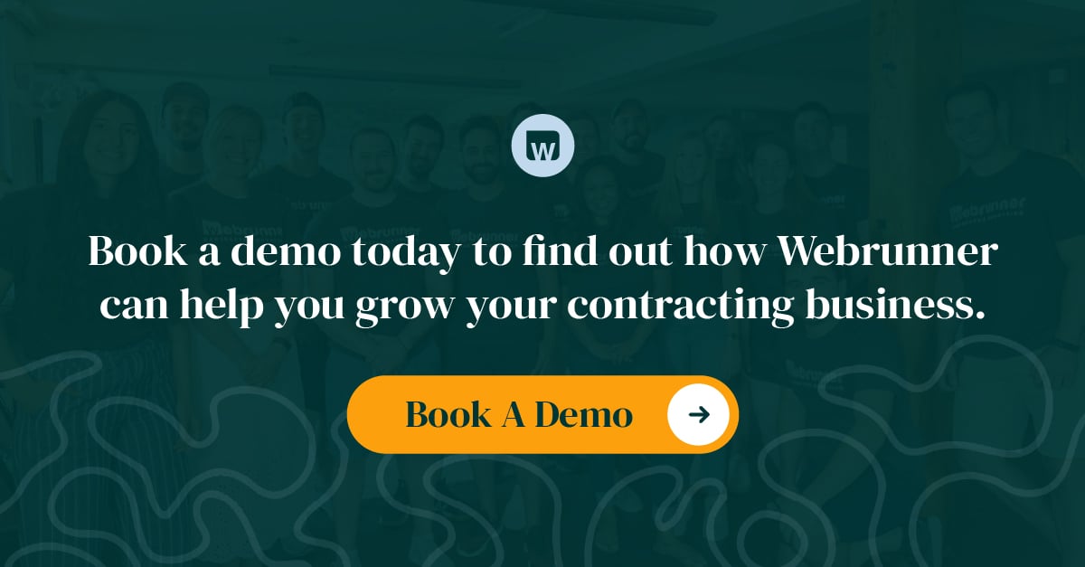 Book Your Webrunner Demo | Contractor Marketing Experts