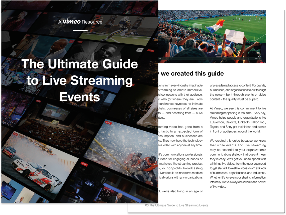The Ultimate Guide to Live Streaming Events | Vimeo Enterprise