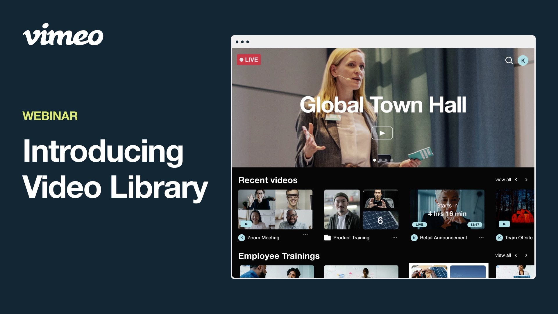 Introducing video library | Vimeo Enterprise